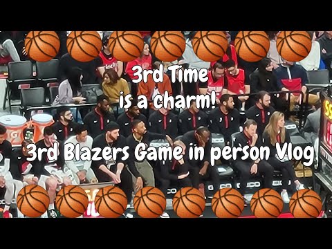 3rd Time at a Blazer Game Vlog π