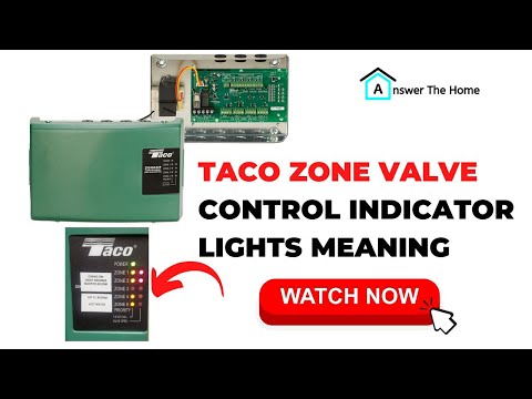 Taco Zone Valve Control Indicator Lights Meaning -Needed To Know
