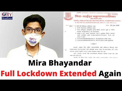 Mira Bhayandar: Full Lockdown Extended till 18th July | IAS Dr. Vijay Rathod |