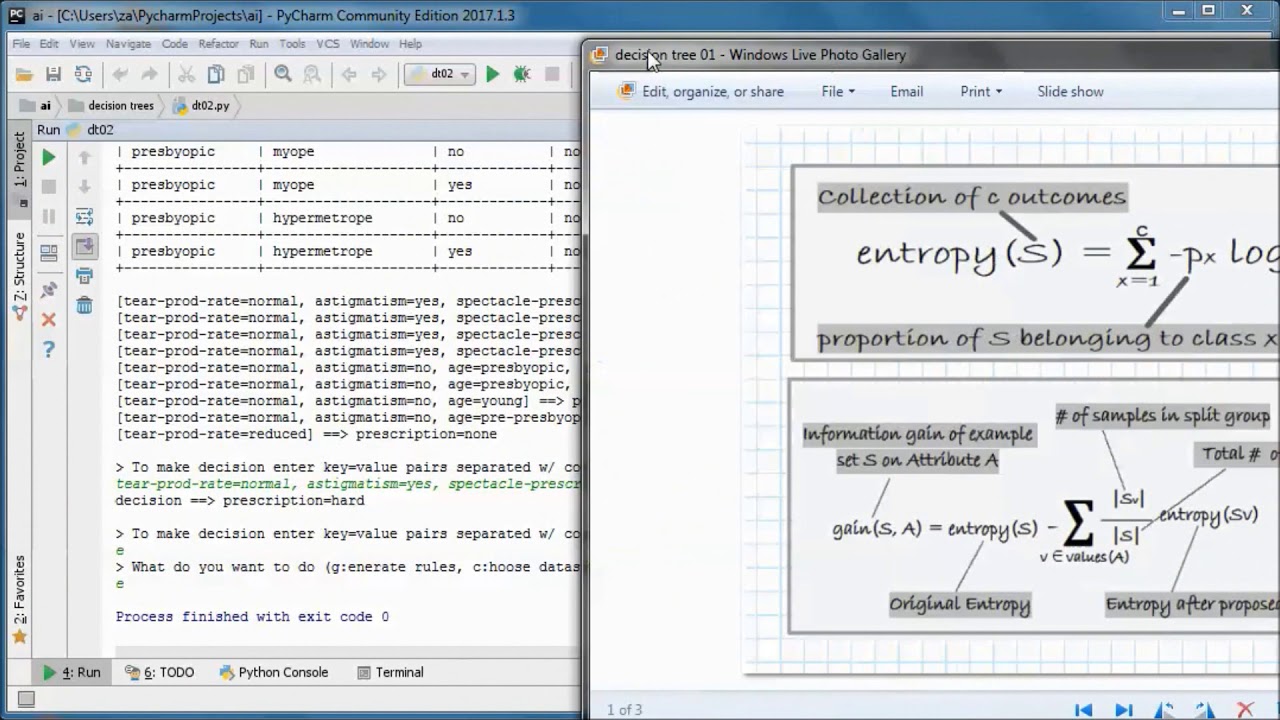 Decision Trees Python Prototype Project 02 - generate & use rules