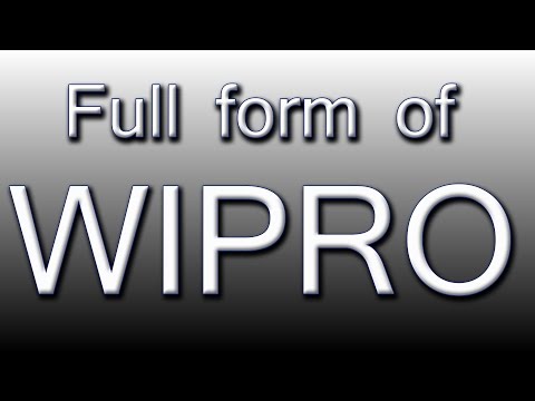 Full form of WIPRO