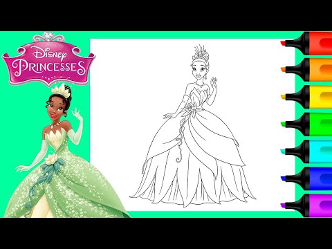 Coloring Tiana Princess and the Frog | Art and Coloring Fun