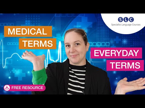 Medical terminology VS Everyday terms
