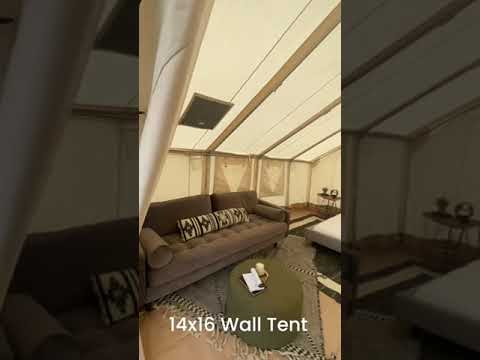 Glamping Wall Tent Tour