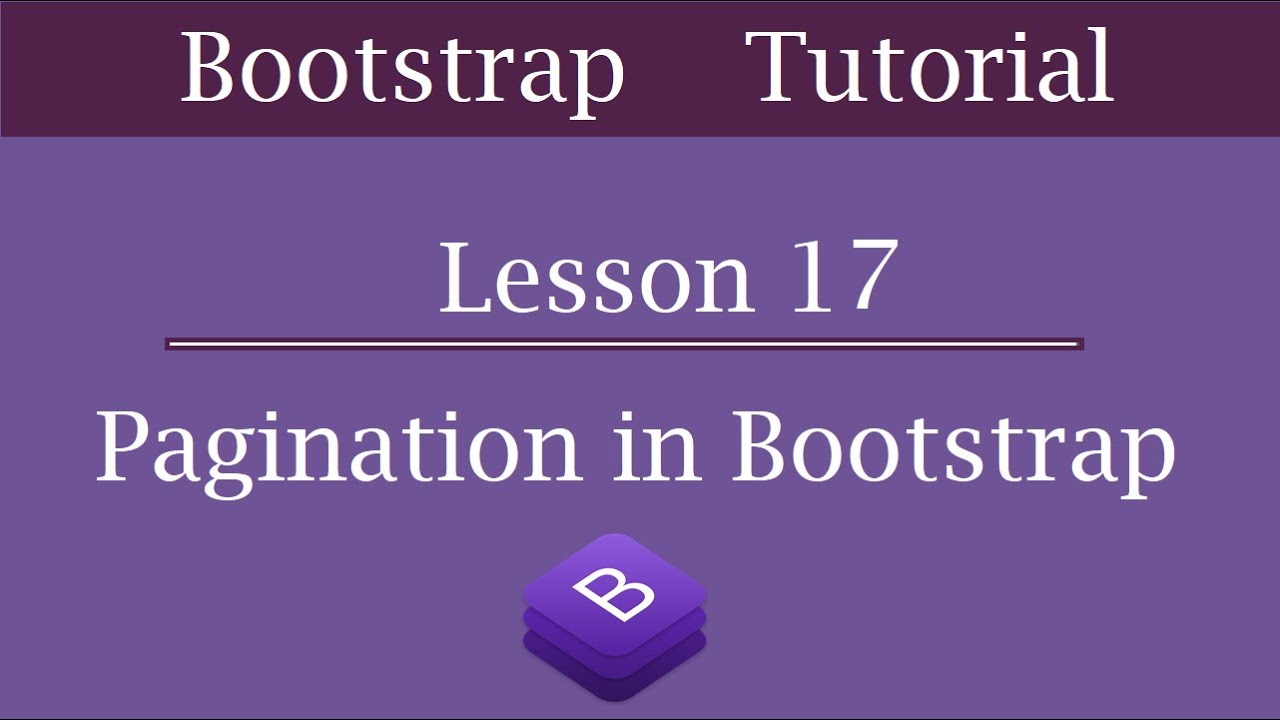 Pagination in Bootstrap
