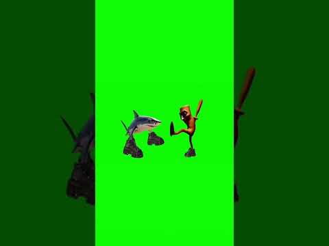 TUNG TUNG SAHUR VS TRALALERO TRALALA GREEN SCREEN #shorts #viral #brainrot