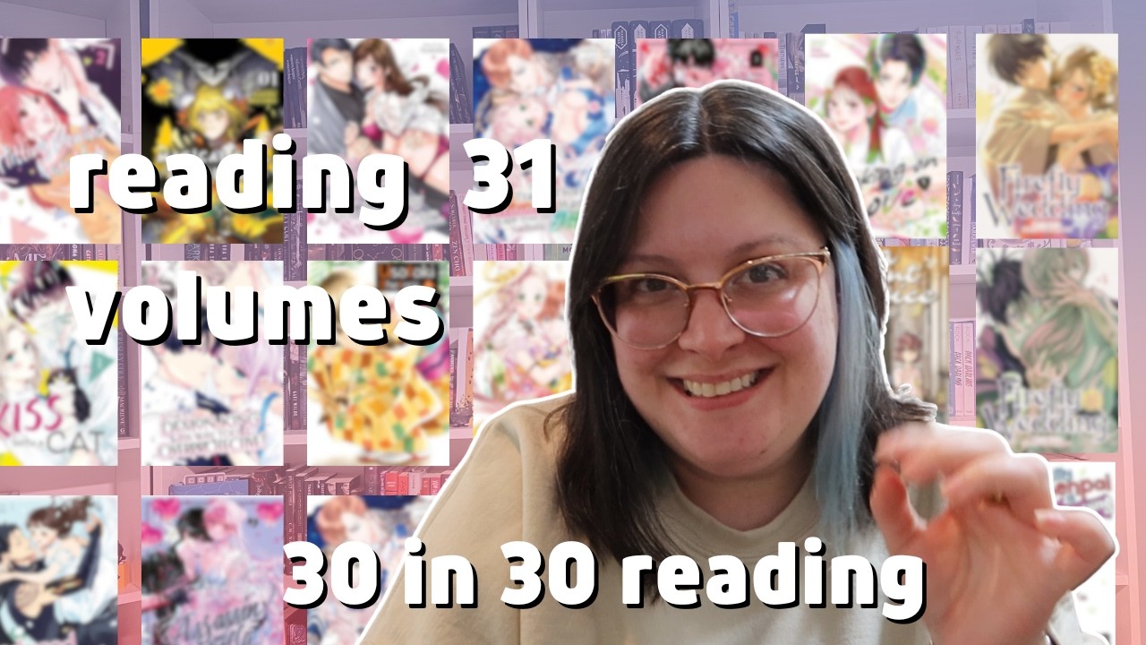new favorite spicy manga, finishing some series, getting current | 30 in 30 reading vlog