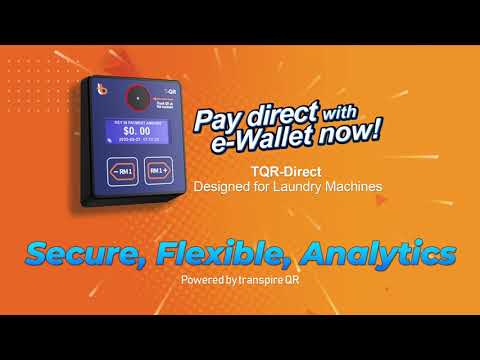 TQR DIRECT E-Wallet Payment Terminal for Coin Operated Laundry