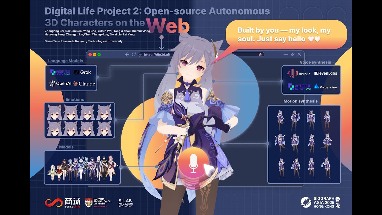 DLP3D — Open-Source Autonomous 3D Characters on the Web - Demos and projects - Babylon.js