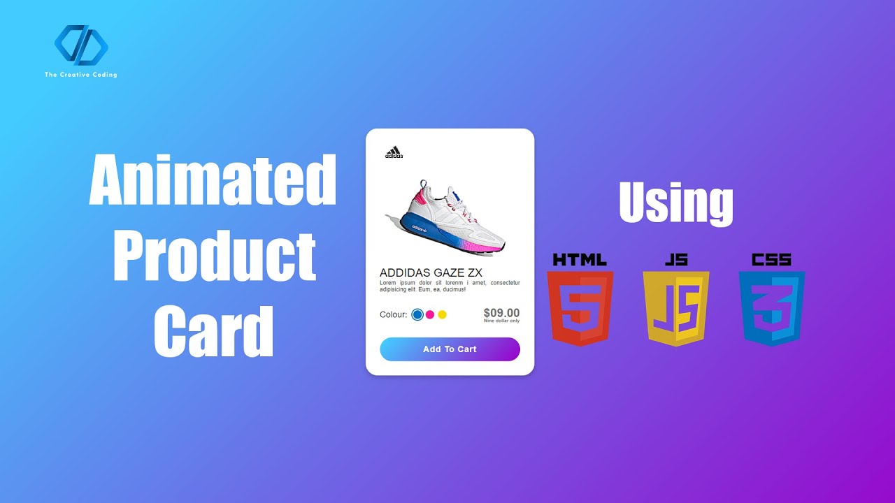 Step-By-Step Tutorial: How to Create an Animated Product Card using HTML & CSS