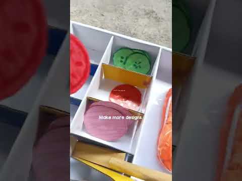 Making Sandwich stand! ???? Part 2: Toppings ???????????? #shorts #diy #cardboardcraft #trending #reels #crafts