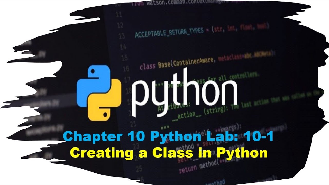 Principles of Programming Chapter 10 Python Lab 10-1: Creating a Class in Python