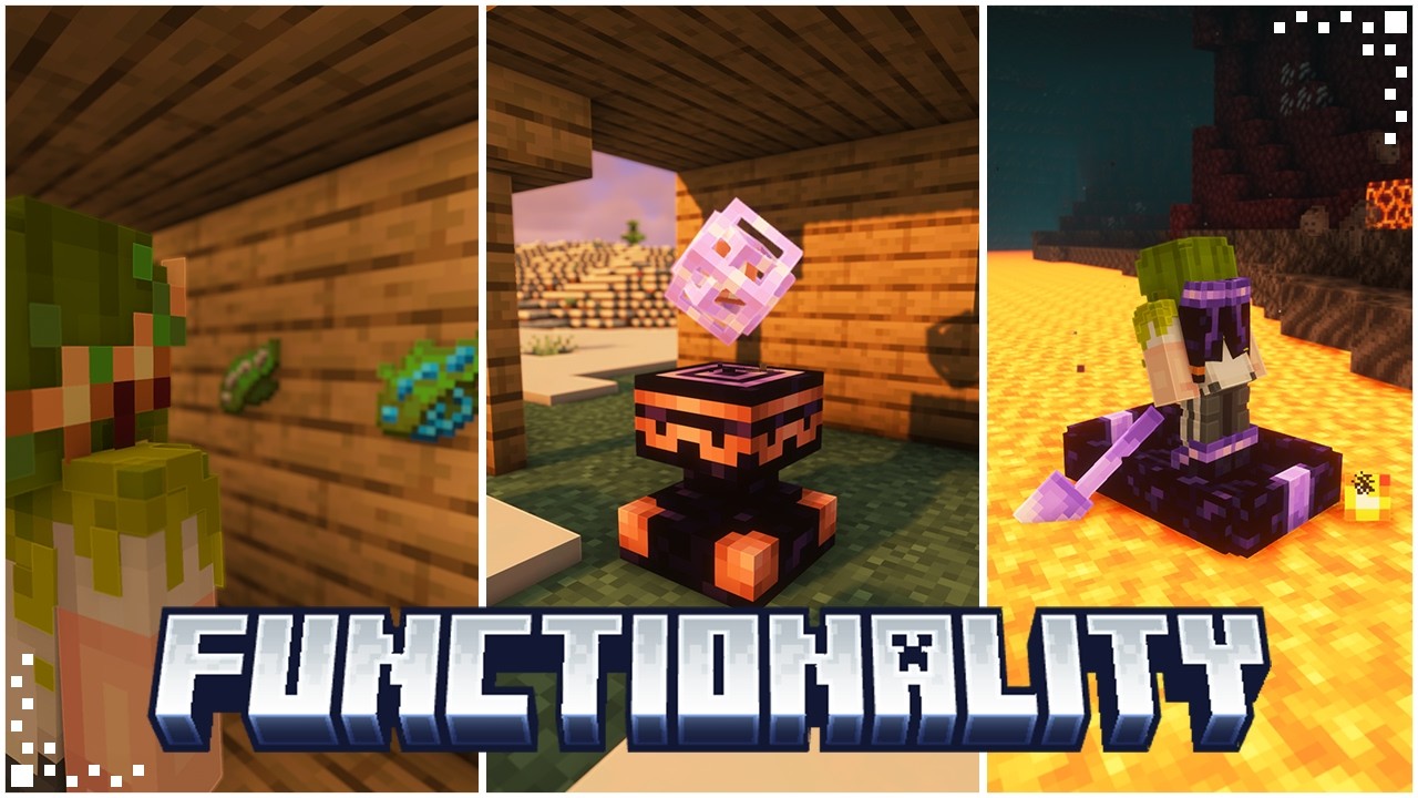 Functionality (Minecraft Mod Showcase) | Expanding Vanilla Systems | Forge 1.20.1