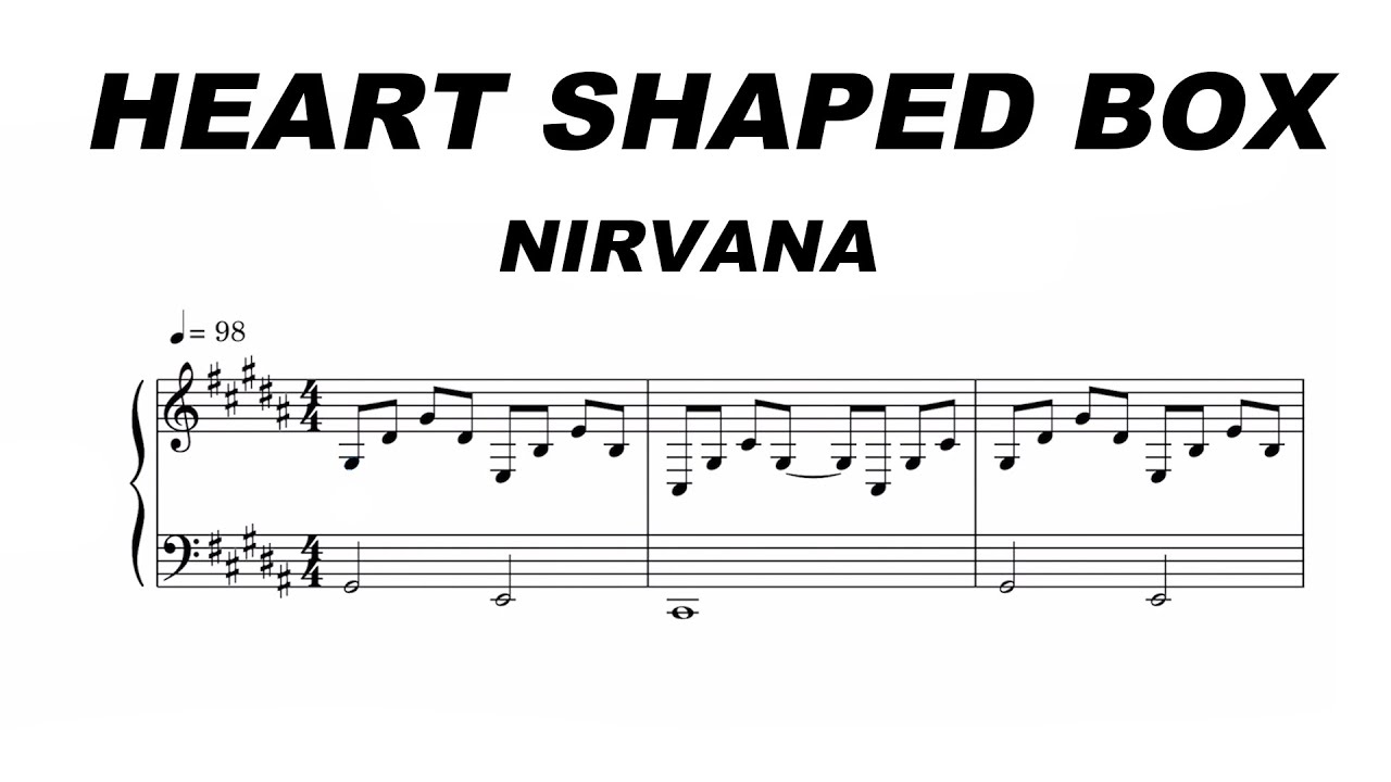 Nirvana - Heart Shaped Box Sheet Music