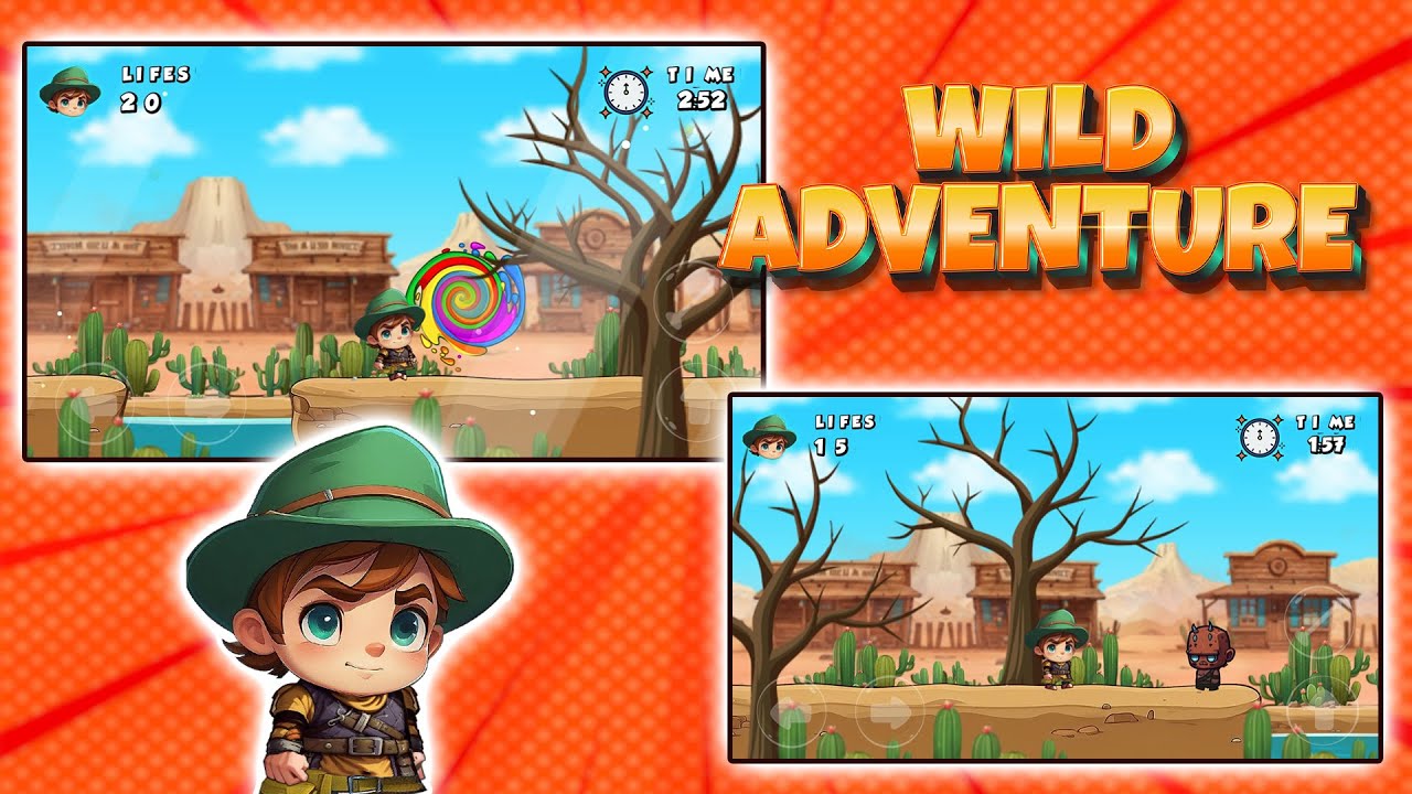 Wild Adventure || Construct 3 Game Template || Source code