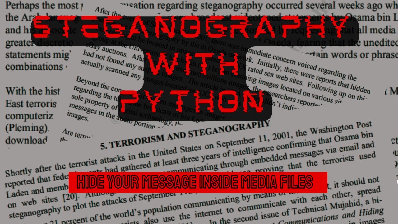 Steganography python code