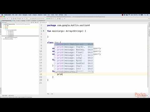Learn Learn Kotlin Programming Defining a Class in Kotlin| packtpub com - Mind Luster