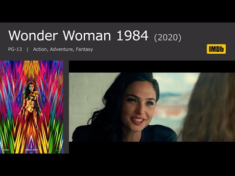 Wonder Woman 1984 movie TRAILER 🍿ranked by IMDb (2020)