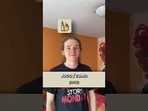 Basic Spanish vocabulary - DRINKS 1 #shorts