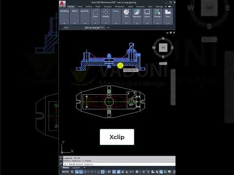 Lệnh Xclip rất hay trong AutoCAD #vadunishort #họcautocad
