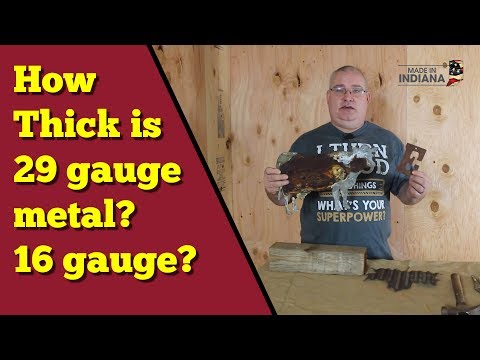 How thick is 29ga? 16 gauge metal?