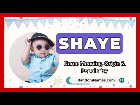 Shaye - Baby Boy Name Meaning, Origin & Popularity - RandomNames.com