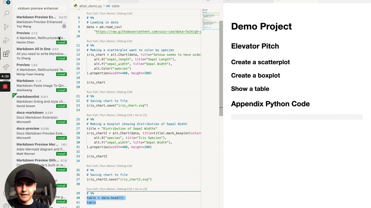 MD Files in VS Code to create project reports (CSE 250)