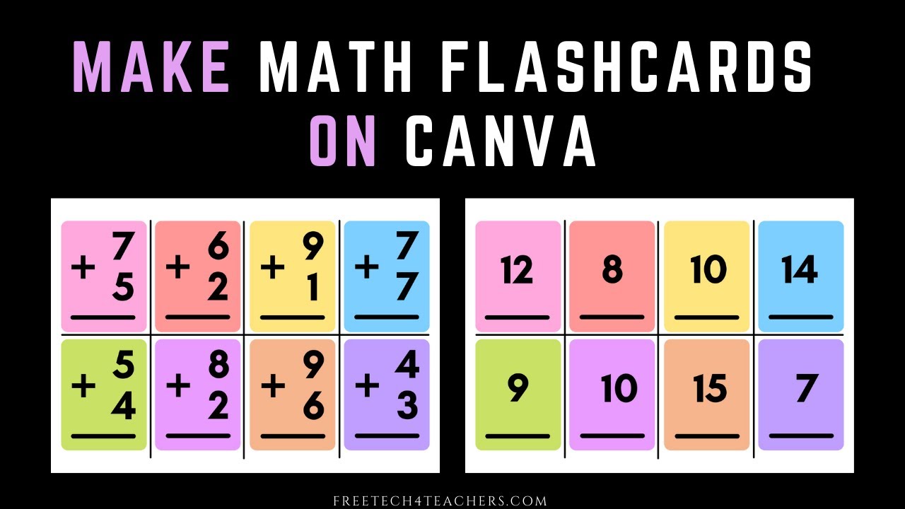 How to Create Printable Math Flashcards