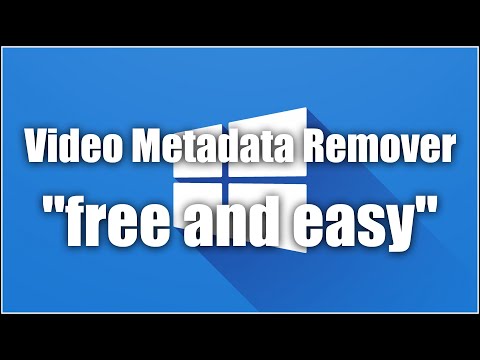 Video Metadata Remover Easy Batch File MP4 and MKV