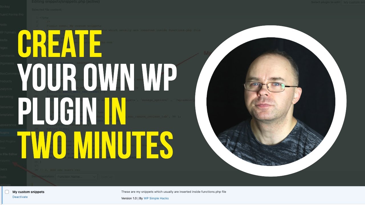 How to Create Your Own Custom Code Snippets Plugin for Wordpress? | Quick Fix #7