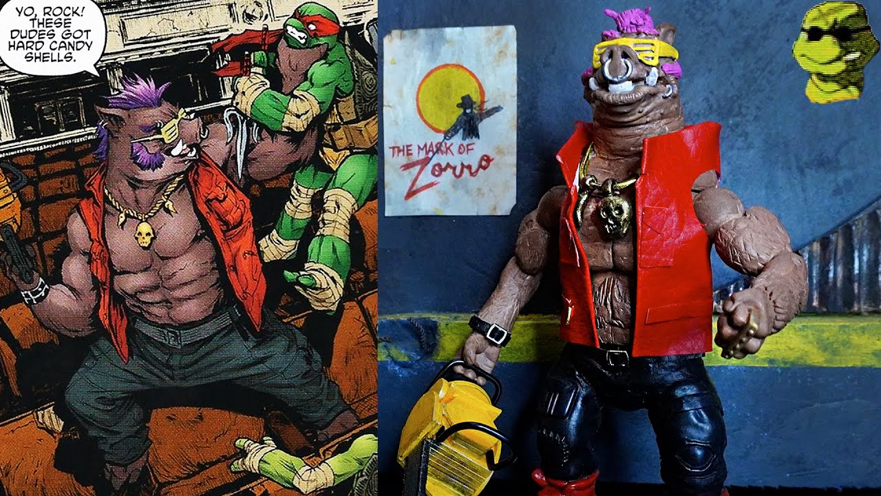 Making Bebop from IDW  Comics - TMNT Customs