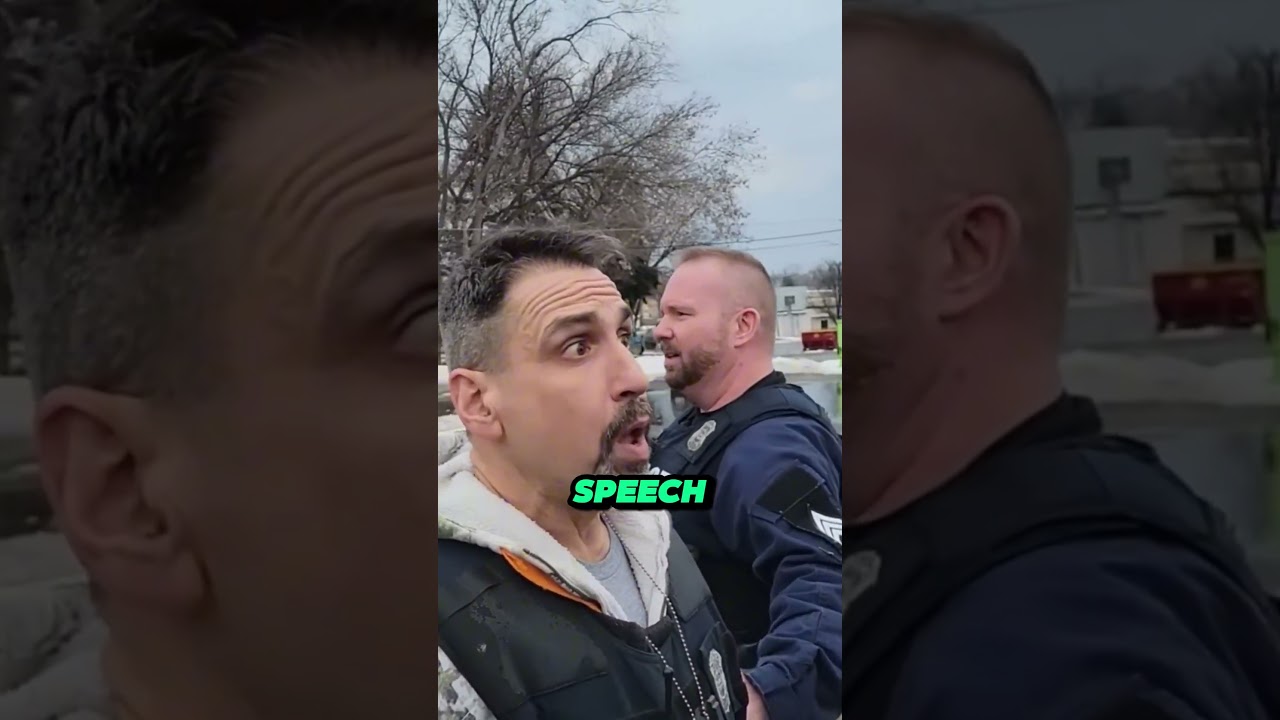 “FIRST AMENDMENT VS POLICE EGO” — Cop LOSES IT On Camera 🚨 #policestation #cops #police