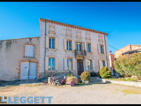 Renovator’s Dream - Spacious and Stately 3-Storey Mansion Located in a Quiet Village Near Limoux