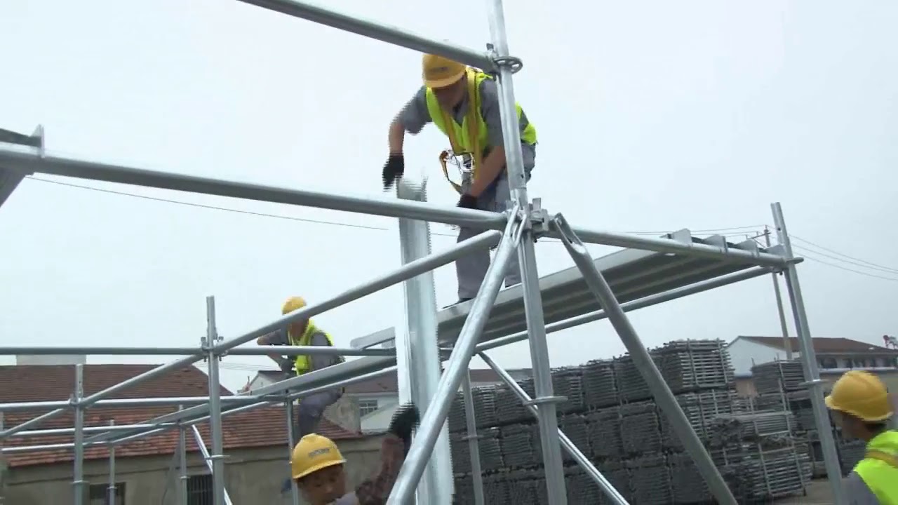 Construction guidance of scaffold erection