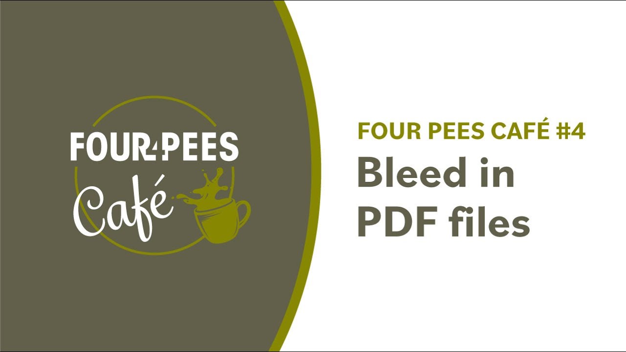Four Pees Café #4 - Bleed in PDF files