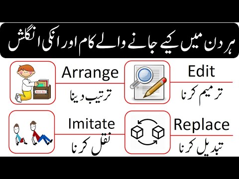Action Verbs In English With Urdu Meanings @Vocabineer