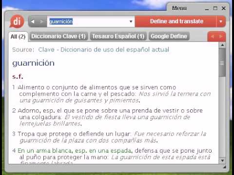 Definición de guarnición