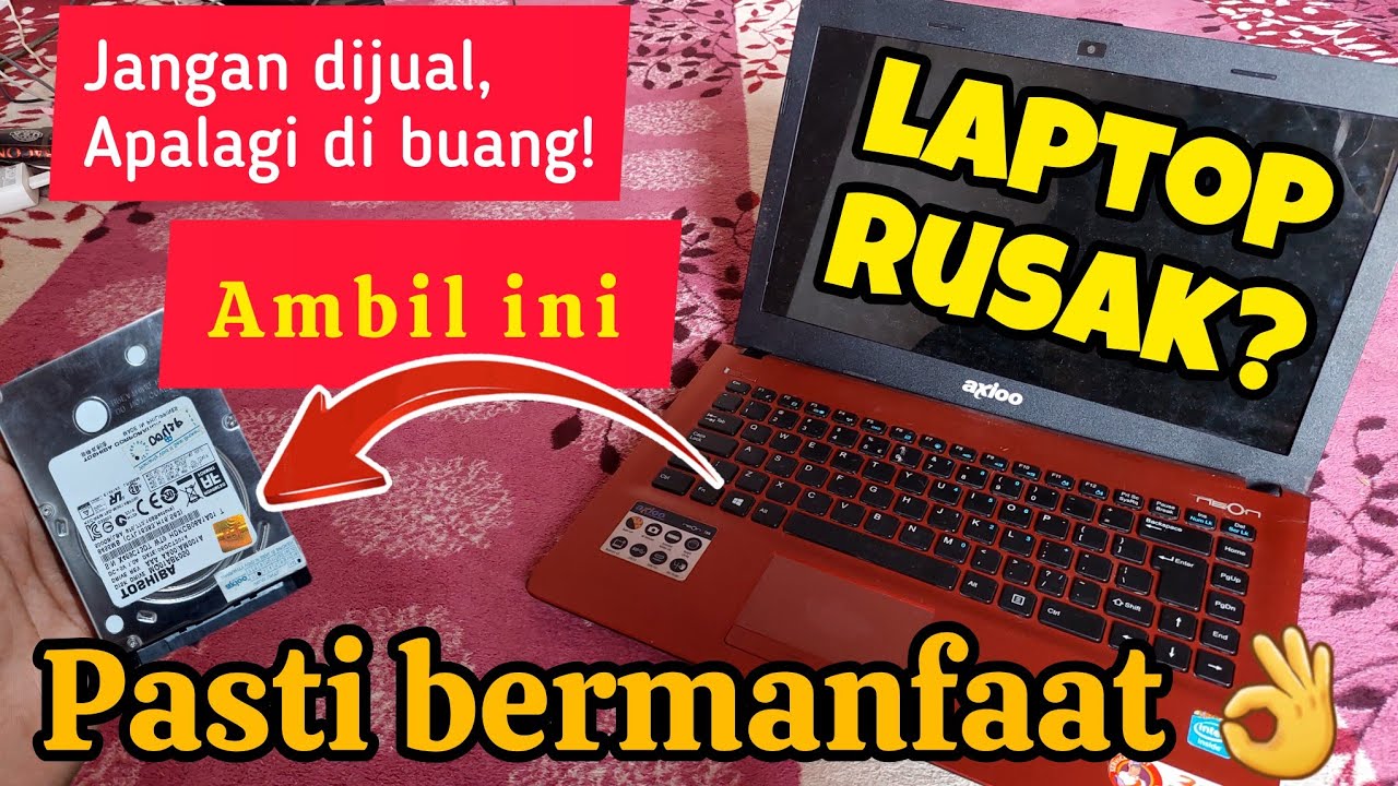 Cara ambil data dari LAPTOP rusak‼️ Lumayan dapat storage gratis‼️