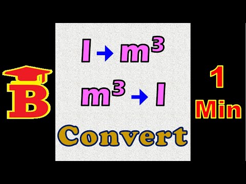 l to cu.m, cu.m to l Conversion