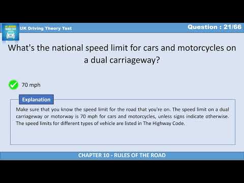 Understanding National Speed Limits on Dual Carriageways | UK Driving Theory Test