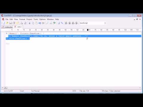 Learn jQuery Tutorial 107 Email validation - Mind Luster