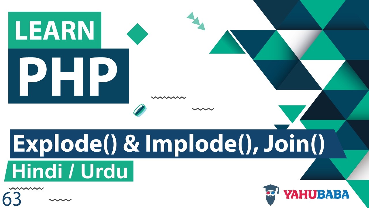 PHP Explode & Implode Function Tutorial in Hindi / Urdu