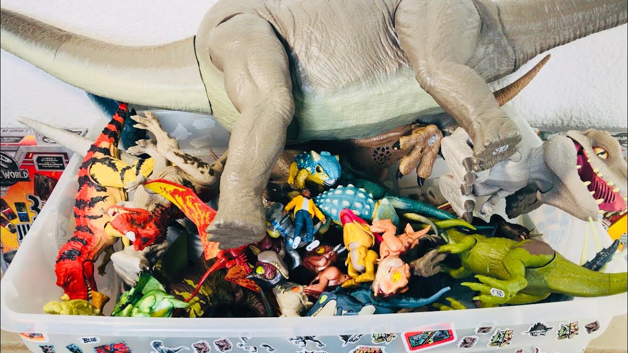 SUPER CAJA de DINOSAURIOS JURASSIC WORLD CAMP CRETACEOUS!!! CELEBRANDO +10,000 SUSCRIPTORES!!!
