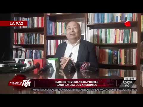 CARLOS ROMERO SE DESMARCA DE EVO Y ASEGURAN QUE TIENE REUNIONES CON ANDRONICO