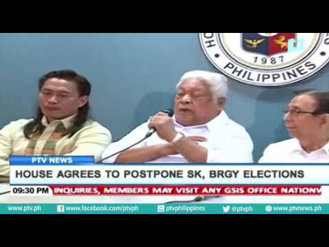 House agrees to postpone SK, Brgy elections