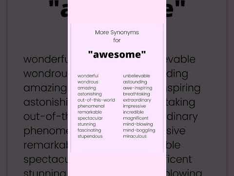 31/50 day of synonyms series|Today's word is "Awesome" #ytshorts #viralvideo #fyp #english #synonyms