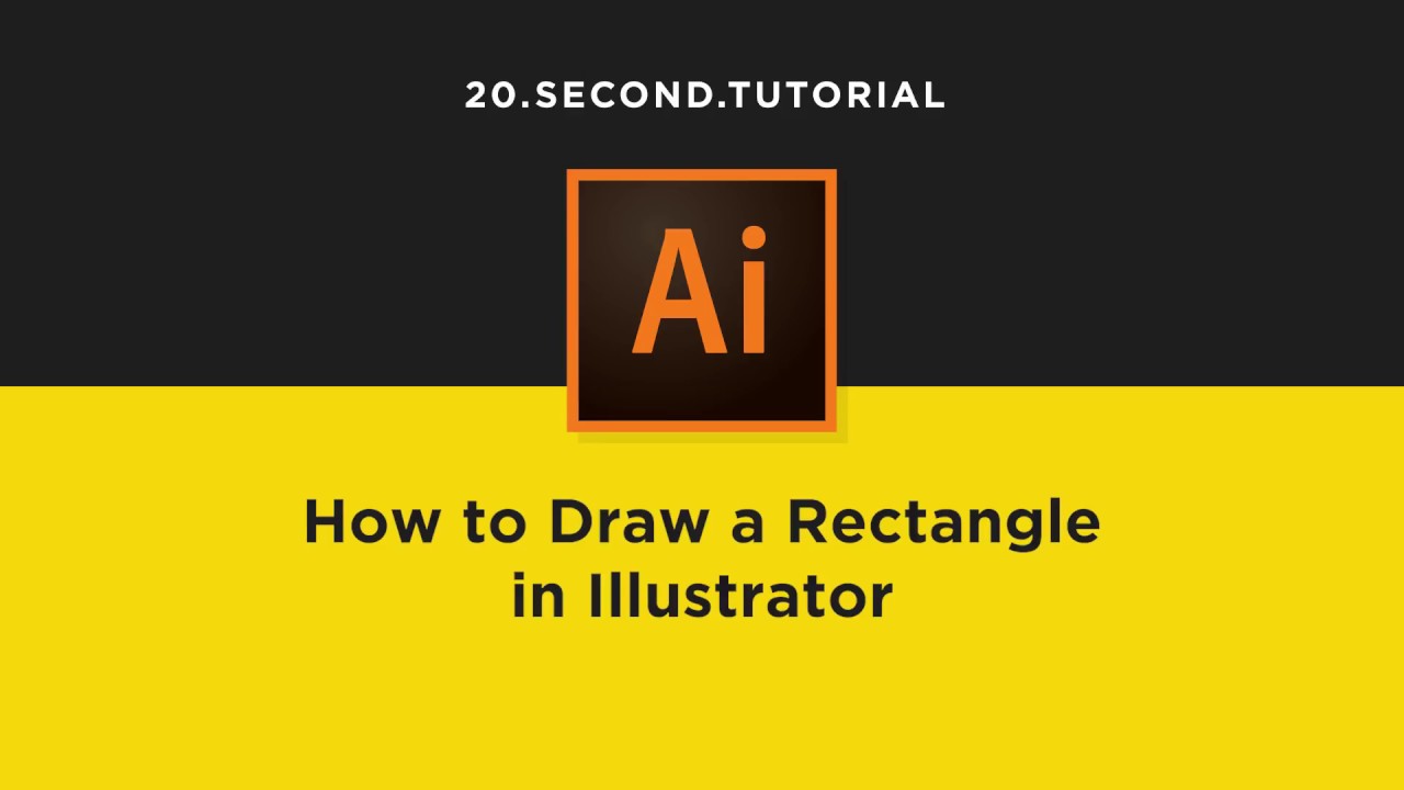 Draw a Rectangle in Illustrator | Adobe Illustrator Tutorial #1