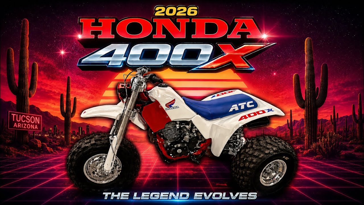 The New 2026 HONDA ATC400X Three Wheeler 