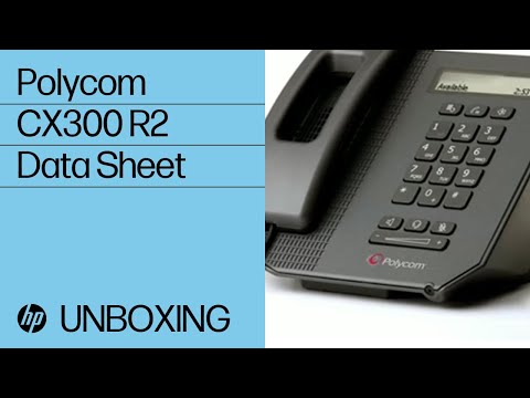 How to setup the Poly CX300 R2 phone | HP Support