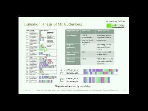 DocEng 2011: Citation Pattern Matching Algorithms for Citation-based Plagiarism Detection